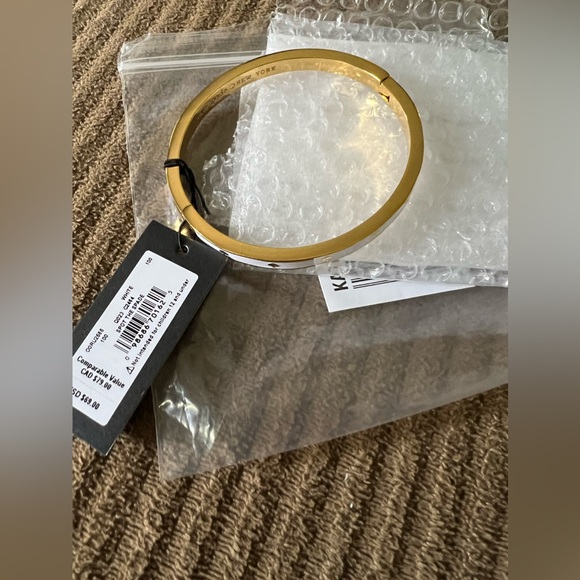 kate spade | Jewelry | Kate Spade Spot The Spade Enamel Hinged Bangle ...